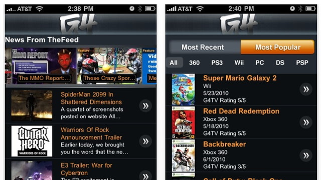 G4TV.com Launches iPhone App - iClarified
