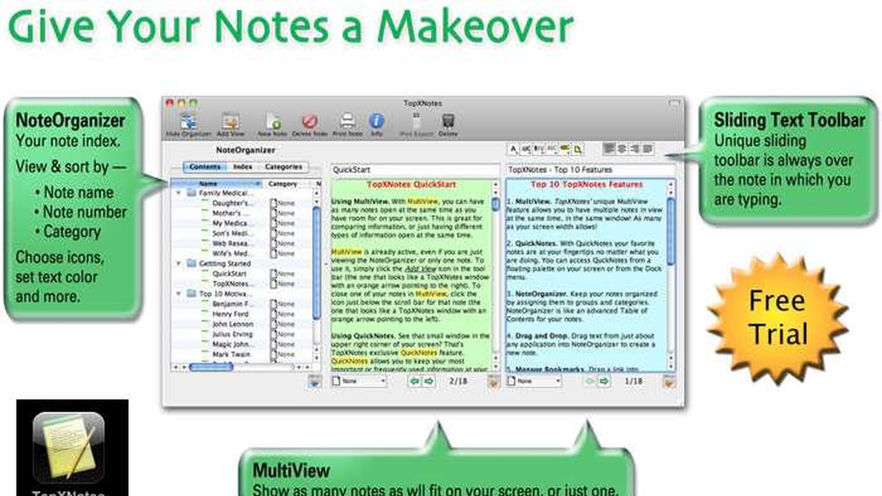 Tropical Software Releases TopXNotes 1.6 - iClarified