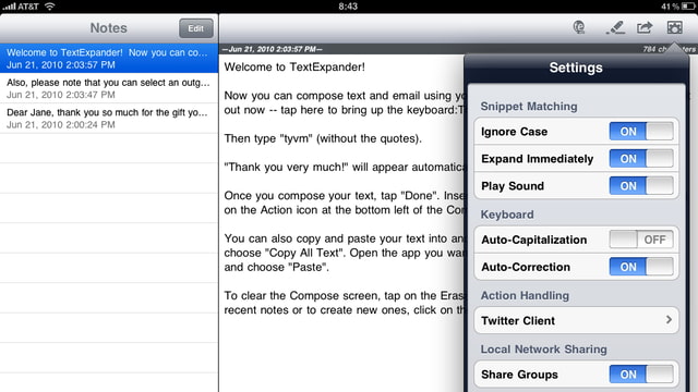 TextExpander touch Now Available for iPad - iClarified