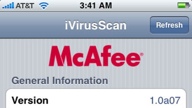 McAfee for iPhone Beta - iClarified