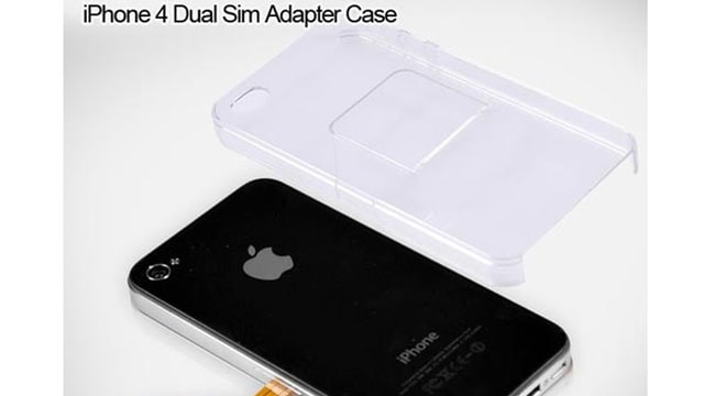 iPhone 4 Dual SIM Card Adapter Case - iClarified