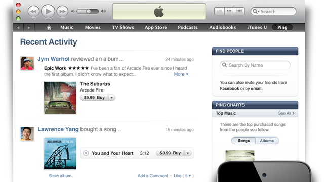 Apple Introduces iTunes 10 With Ping Social Music Network - iClarified