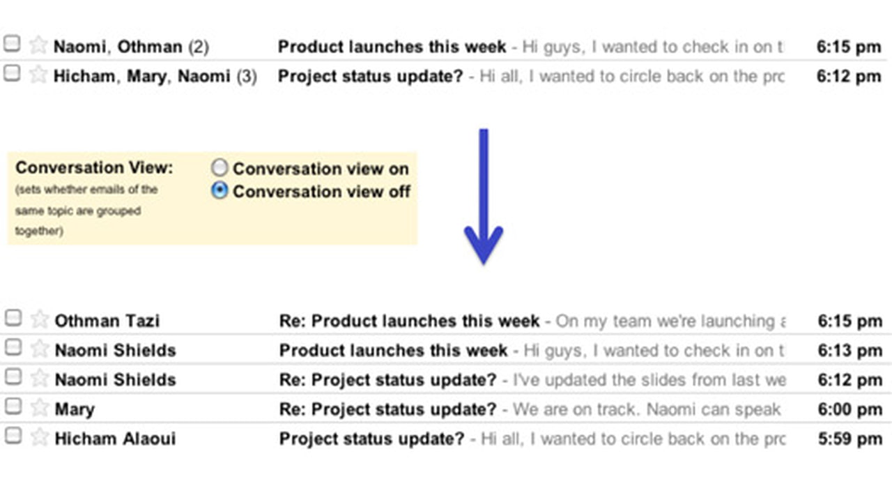 Gmail Now Lets You Turn Off Conversation View - iClarified