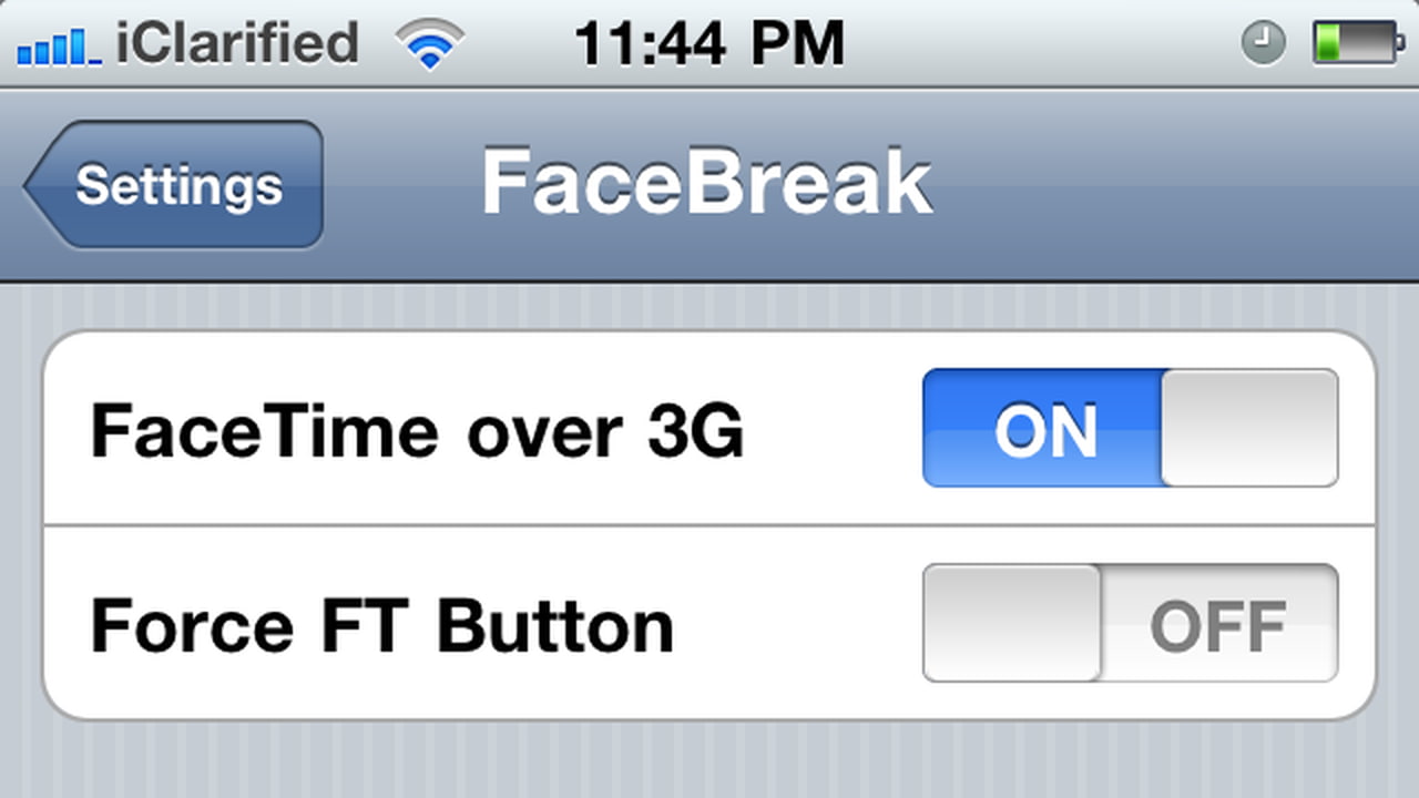 FaceBreak Enables FaceTime Over 3G on iOS 4.1 - iClarified