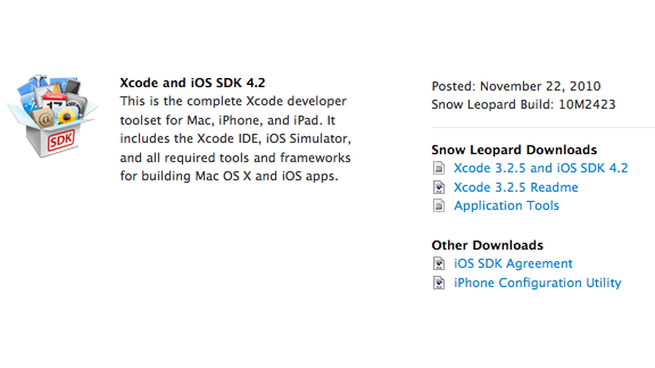 Xcode and iOS SDK 4.2 Now Available to Developers - iClarified