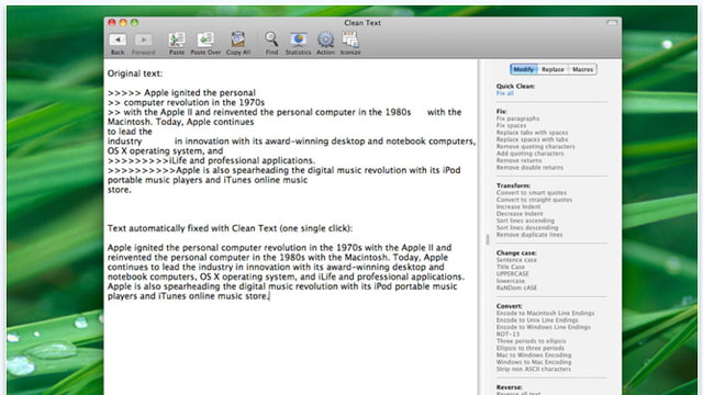 Apimac Clean Text 6.5 - iClarified