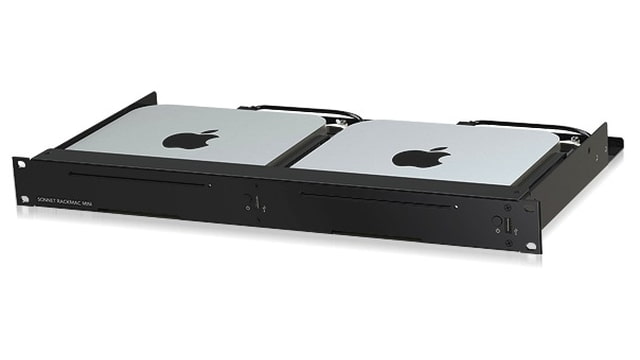 RackMac mini Secures Two Mac mini Servers in a 1U Rack Space - iClarified