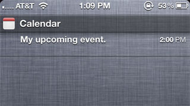 iOS 5 Notification Center Now Shows Upcoming Calender Events - iClarified
