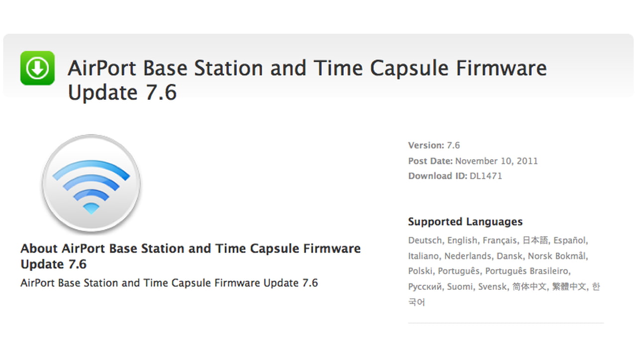 Apple Updates AirPort Base Station and Time Capsule Firmware - iClarified