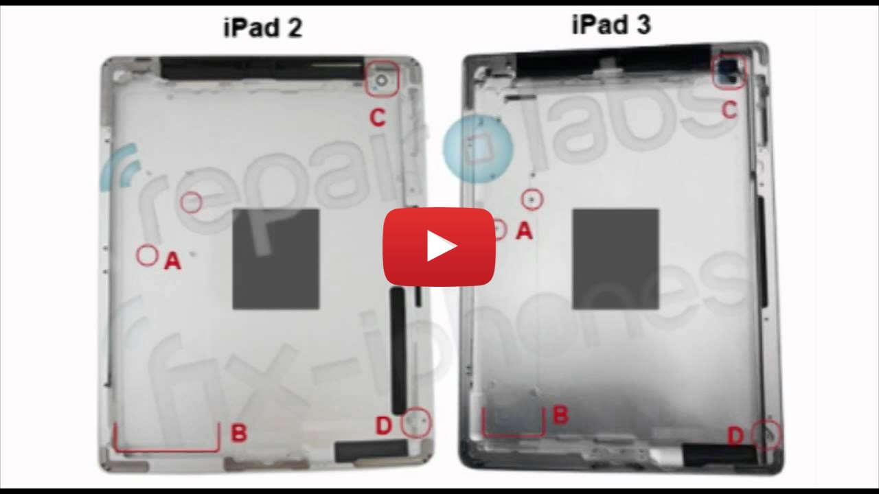 Video Look at Leaked iPad 3 Parts - iClarified