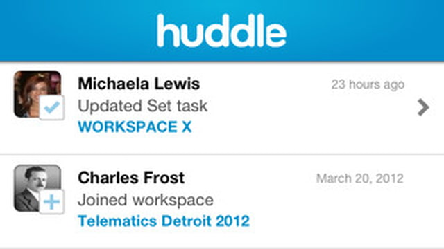 Huddle Enterprise Collaboration App Gets iPad Support - iClarified