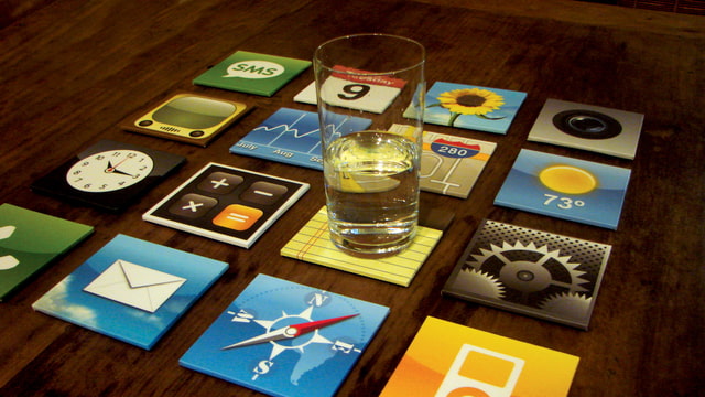 iPhone Icon Coaster Set Gift Idea - iClarified