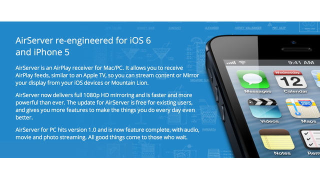 AirServer is Updated for iOS 6, Gets 1080p Support - iClarified