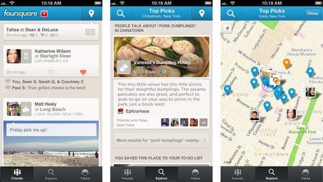 Foursquare App Adds Recently Opened Search Option - iClarified