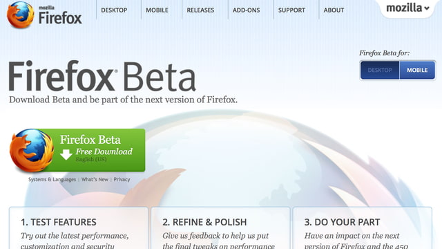 Mozilla Announces Firefox Beta With Retina Display Support - iClarified