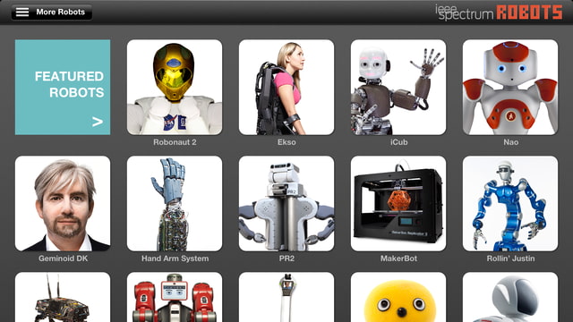 Robots App for iPad Details the Most Advanced Robots on the Planet ...