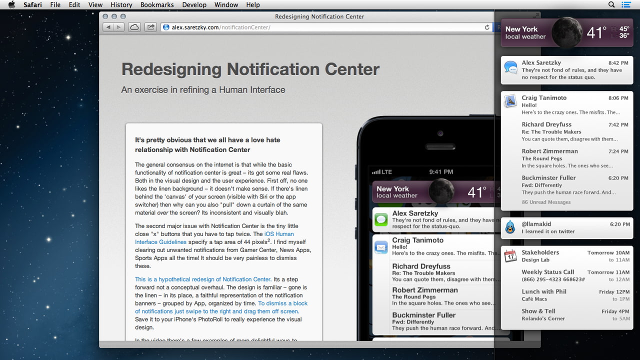 Check Out This Notification Center Redesign Concept [Video] - iClarified