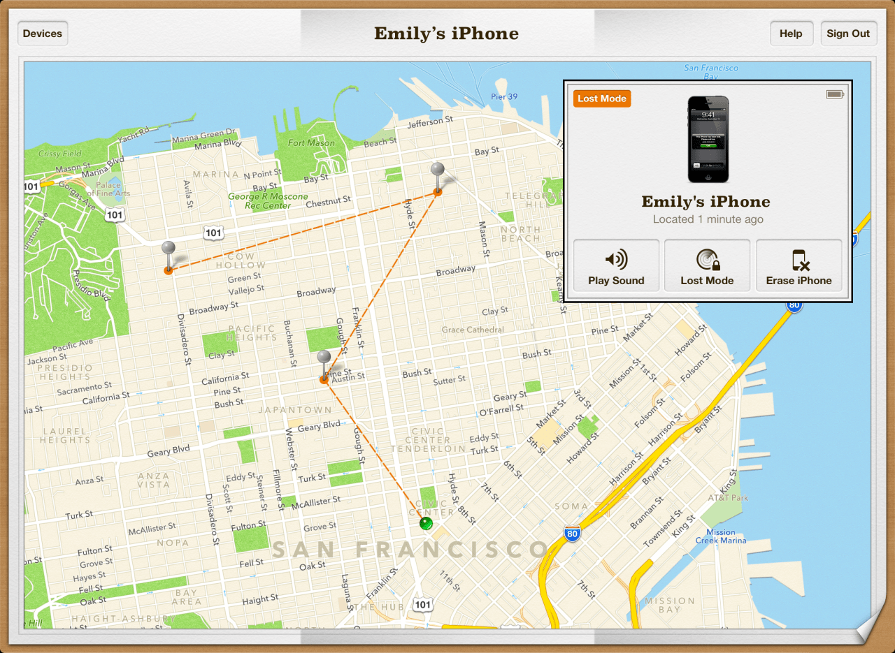 Find My iPhone Gets Updated With Driving Directions - iClarified