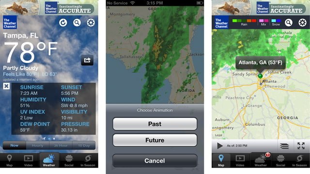 The Weather Channel App Gets Updated With Future Radar - iClarified