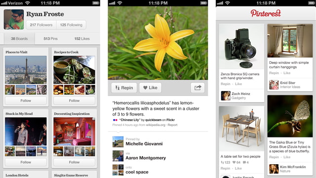 Pinterest App Can Now Edit Pins, Manage Comments - iClarified