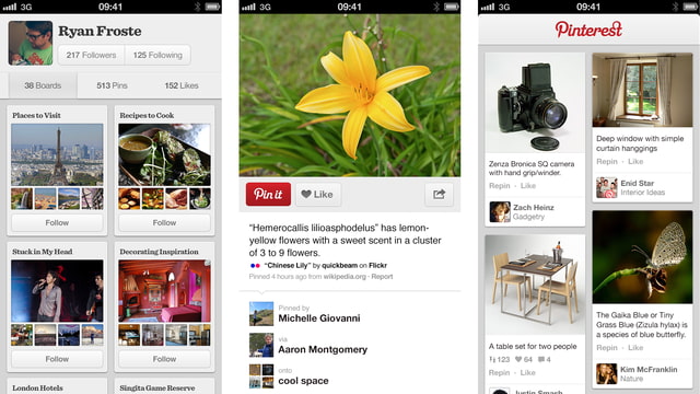 Pinterest App Gets Profile Editing, Improved Pin Discovery, Close-Up ...