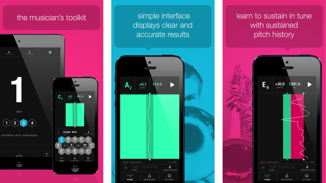 Tunable is a Chromatic Instrument Tuner App - iClarified