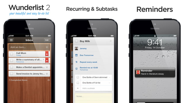 Wunderlist Pro Released for iOS and OS X - iClarified