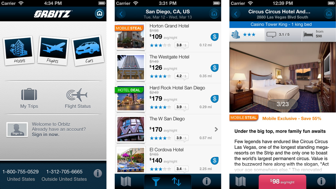 Orbitz Apps Gets Improved Airfare Search, Adds Trips to Calendar ...