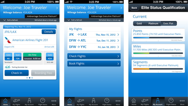 American Airlines App Offers Lockscreen Updates via Passbook Boarding ...
