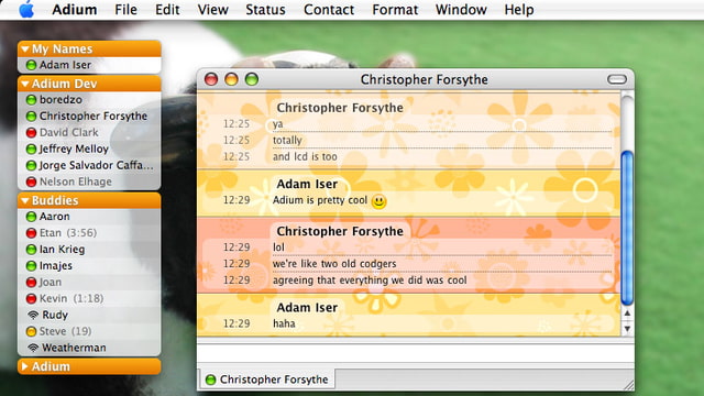 Adium Adds MeBeam Video Chat - iClarified