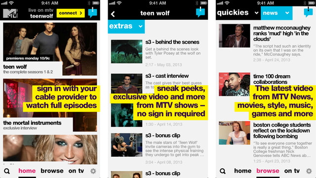 MTV Releases New App for iOS That Lets You Watch Full Episodes - iClarified