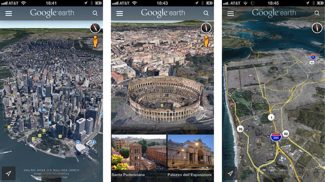 Google Earth App is Updated With Street View, Improved Directions ...