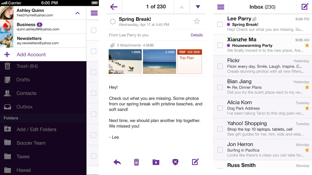Yahoo! Mail for iOS Updated With Support For Multiple Accounts - iClarified