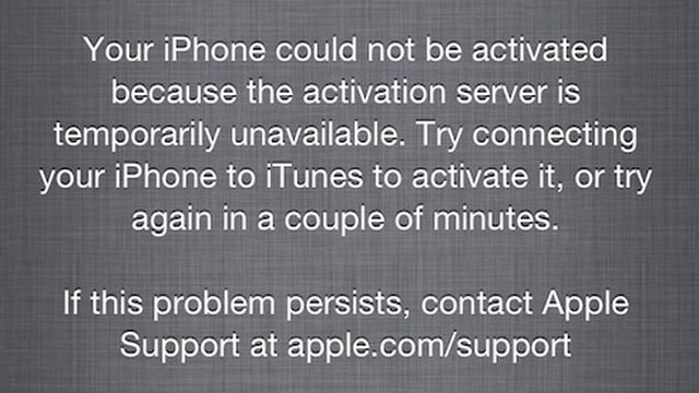 Apple iPhone Activation Servers Experiencing Issues Again - iClarified