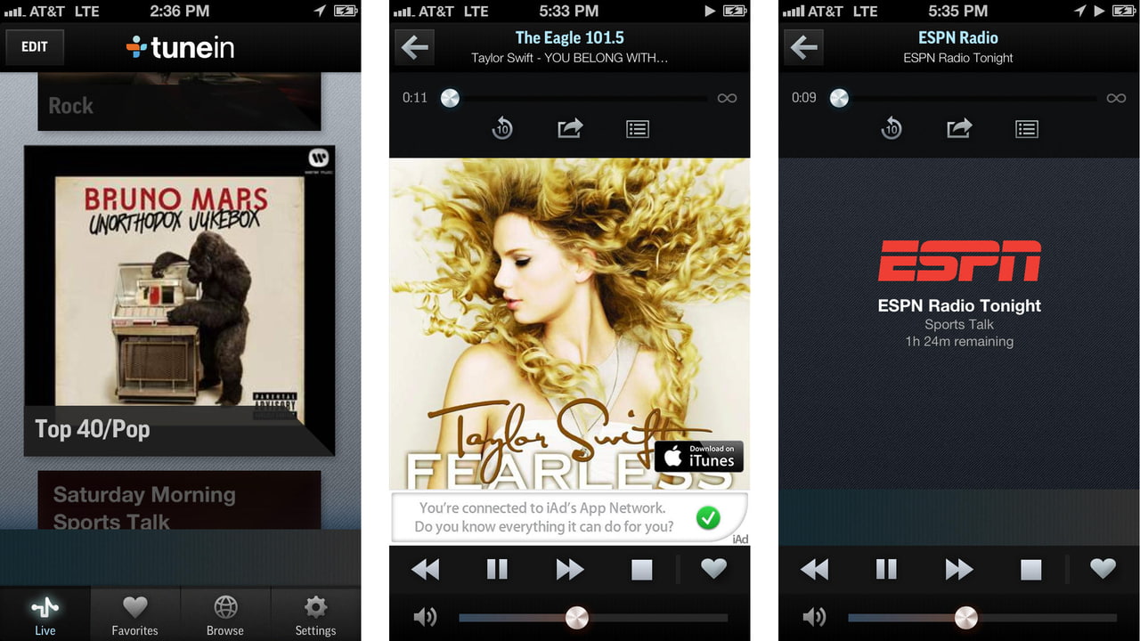 TuneIn Radio App Gets Enhanced Now Playing Experience - iClarified