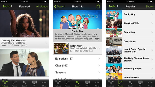 Hulu Plus Update Brings iOS 7 Support, AirDrop, New iPad List View and ...