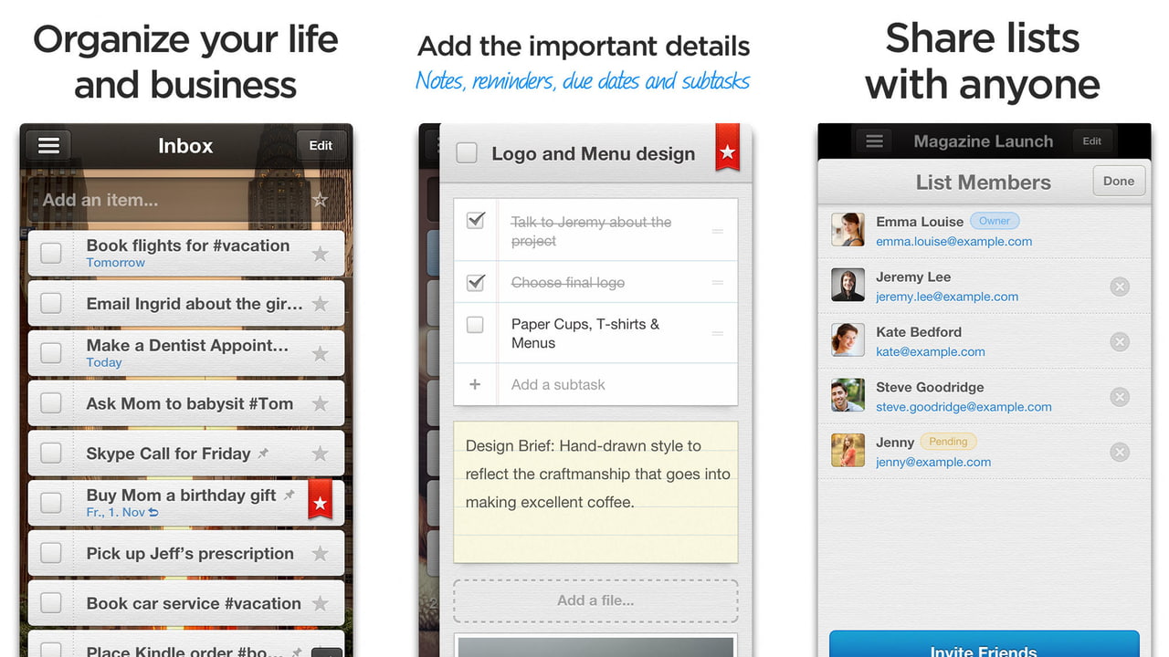 Wunderlist Pro Gets Comments, Free Trial - iClarified