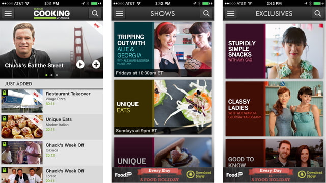 Watch Cooking Channel App Released for iOS - iClarified