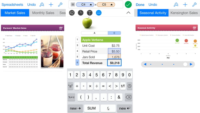 Numbers for iOS Gets New Interface, Templates, Interactive Charts, More ...