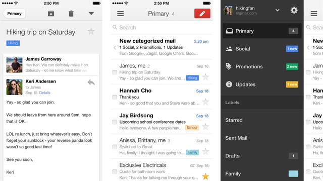 Gmail App Gets a Visual Update for iOS 7, Major Improvements for iPad ...