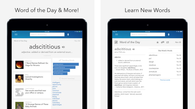 Dictionary.com iPad App Gets Redesigned for iOS 7 - iClarified
