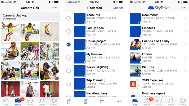 Microsoft SkyDrive App is Redesigned for iOS 7, Gets New Camera Backup ...