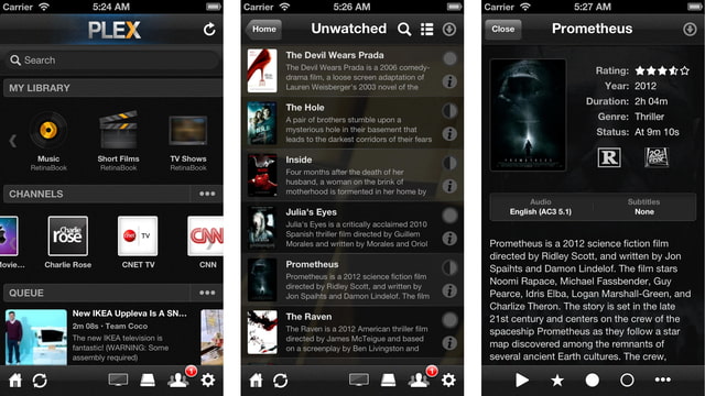 Plex App is Updated With a New Look for iOS 7, New Player for Music and ...