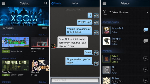 Steam Mobile App for iOS Gets New Look and Feel, Offline Chat, More ...
