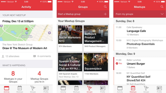 Meetup 4.0 Gets New iOS 7 Design, New Activity Tab, More - iClarified
