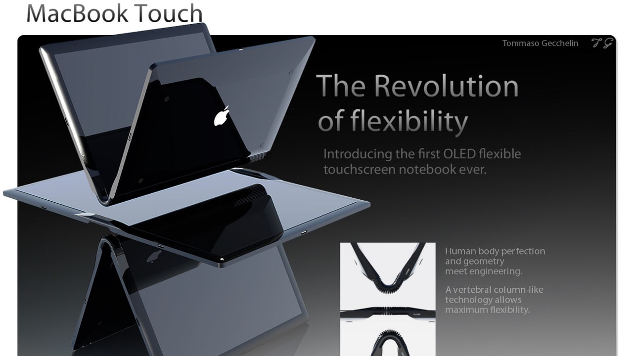 Foldable MacBook Touch Mockup - iClarified