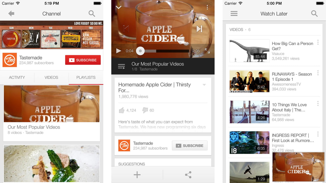YouTube for iOS Brings Unified Search Results, iOS 7 Keyboard and ...