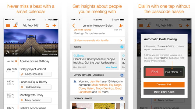 Tempo Smart Calendar App Gets Smart Alerts, People Insights - iClarified
