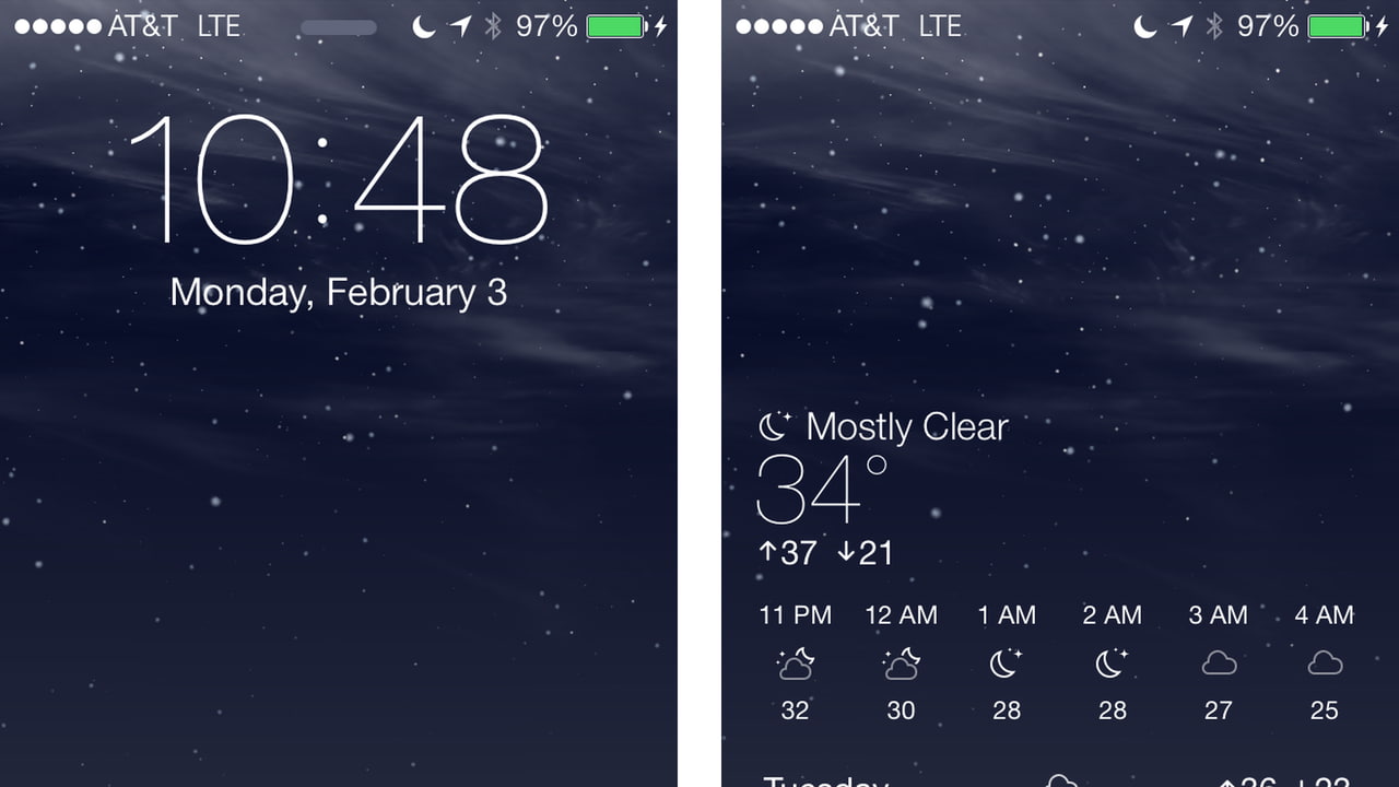 Forecast Lockscreen Weather Tweak Released for iOS 7 - iClarified
