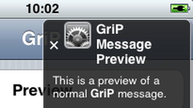 La version béta de GriP apporte les notifications Growl sur l'iPhone ...